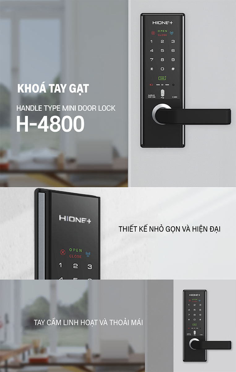 Khóa cửa điện tử Hi-One H-4800 - META.vn