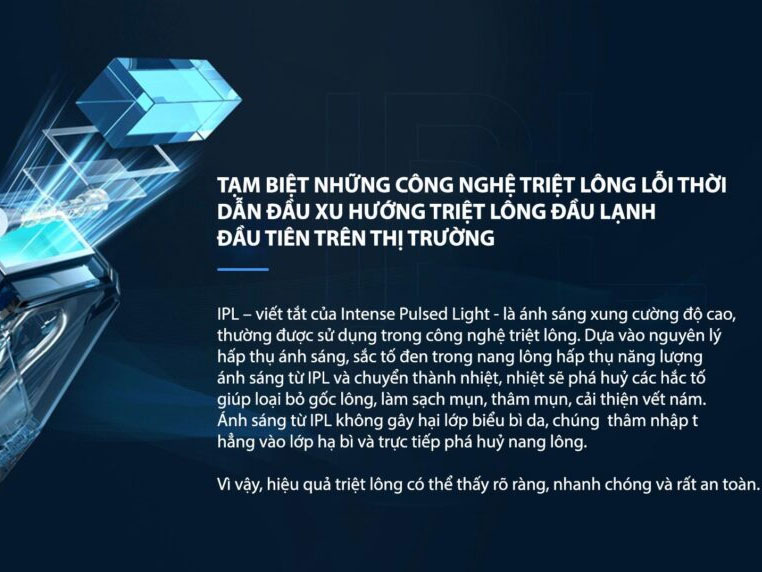 Máy triệt lông trẻ hóa da công nghệ IPL lạnh pin sạc NanoTime B65Pro - META.vn