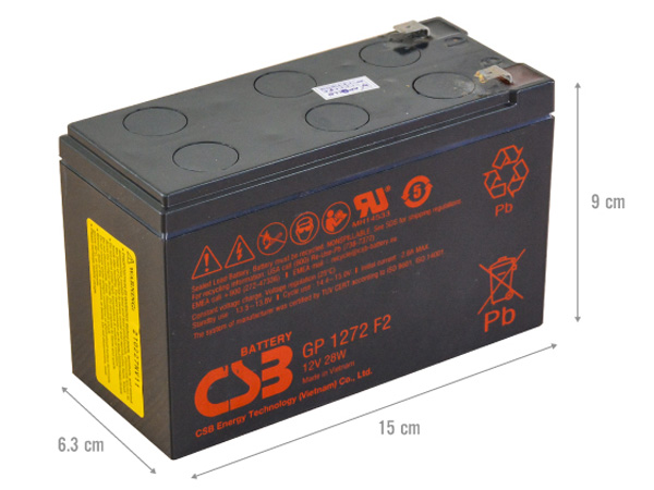 Ắc quy CSB GP1272F2 28W (12V 7.2Ah) - META.vn