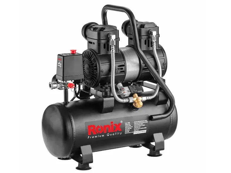 Máy nén khí giảm âm không dầu Ronix RC-2512 - 25 lít - META.vn