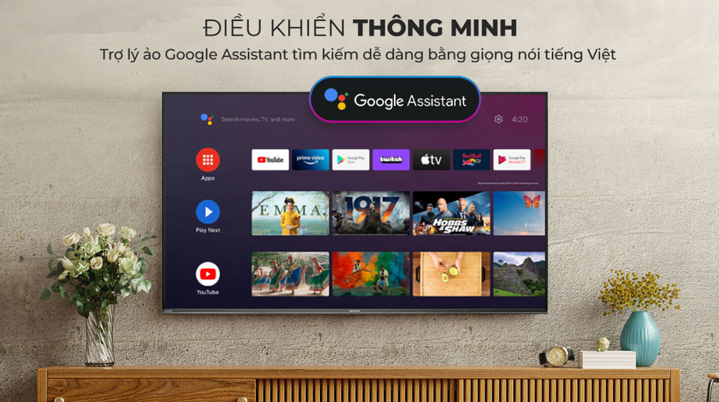 Android Tivi Sharp 4K 65 inch 4T-C65EK2X - META.vn