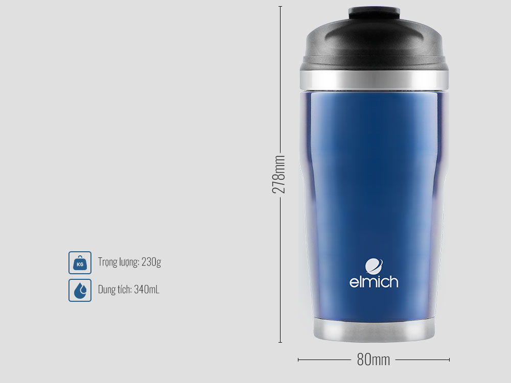 Cốc giữ nhiệt Inox 304 Elmich EL-3684OL - 340ml - META.vn