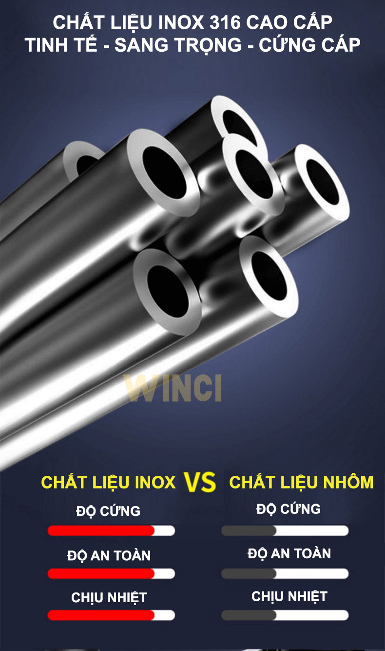 Thang rút inox Winci TRQ 3.2m - META.vn