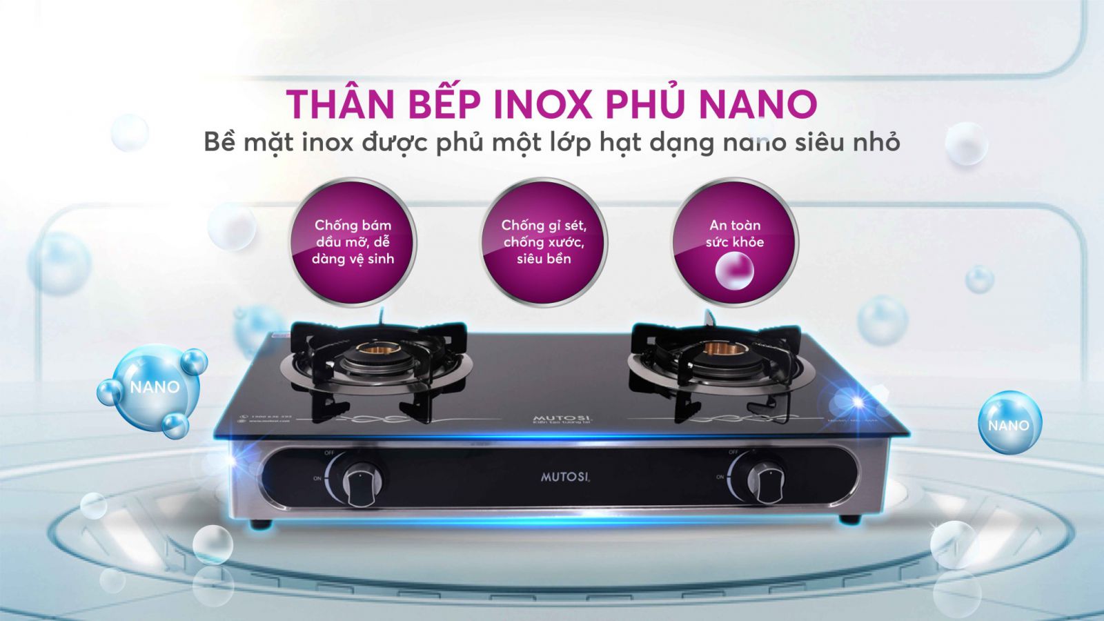 Bếp ga dương Mutosi MG-66M - META.vn