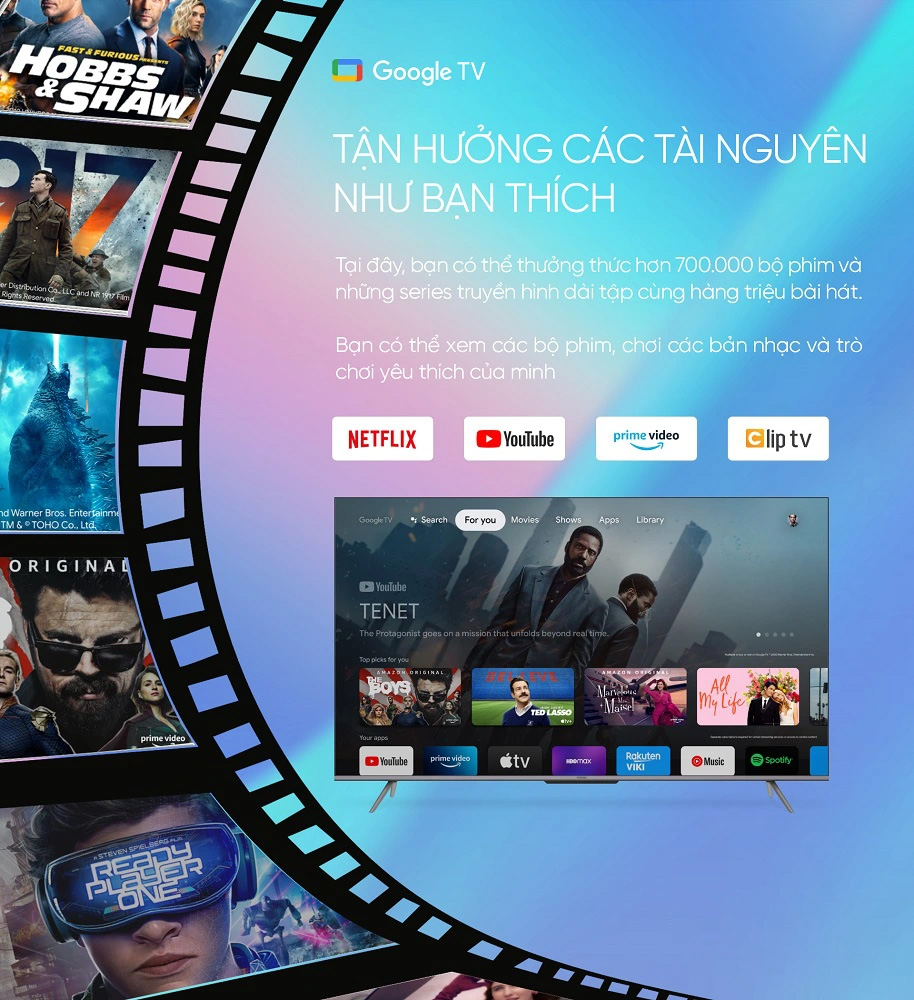 Google Tivi QLED Coocaa 55 inch 55Y72 Pro - META.vn