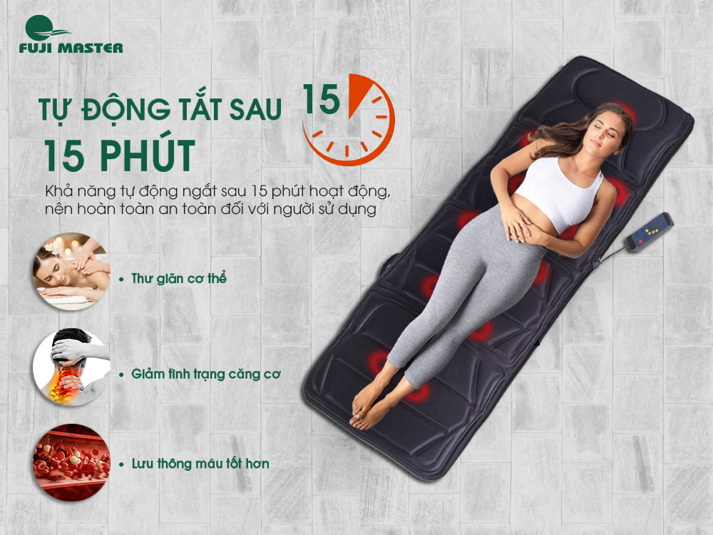 Nệm massage toàn thân Fuji Master FJM-2622 - META.vn