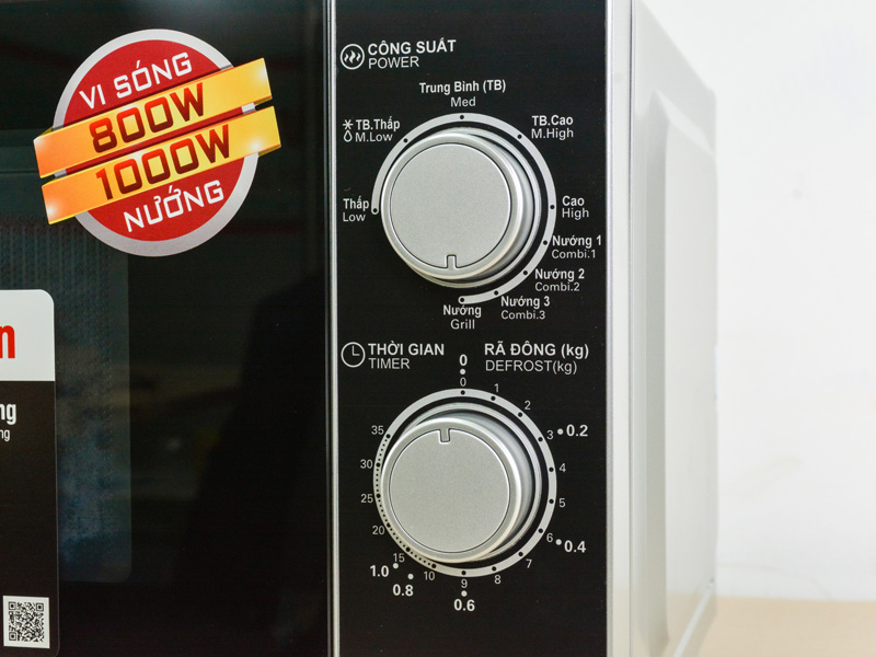 Lò vi sóng cơ có nướng Sharp R-G222VN-S 20 lít - META.vn