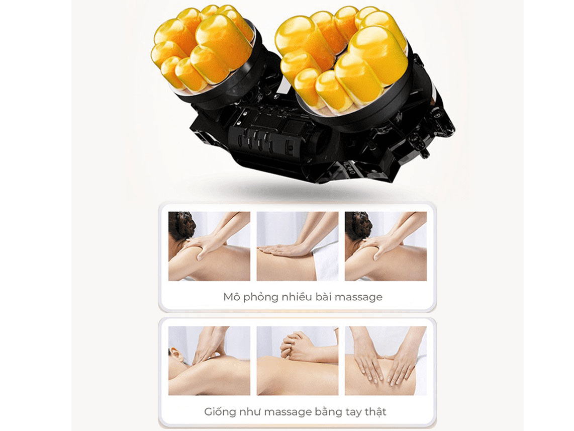 Đệm massage toàn thân Vispo VP-N20D - META.vn