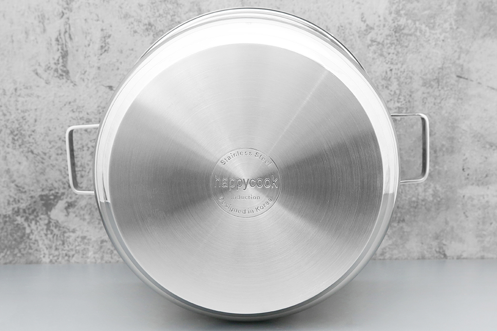 Nồi inox 3 đáy nắp kiếng 32cm Happy Cook NC-32G - META.vn