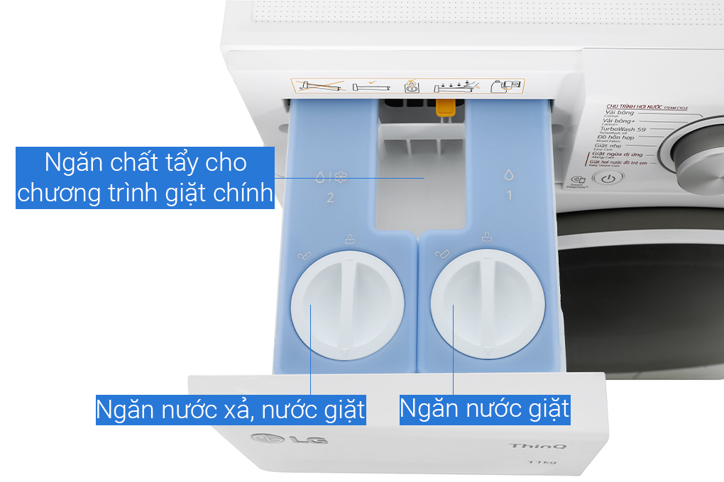 Máy giặt lồng ngang AI LG inverter 11kg FV1411S4WA - META.vn