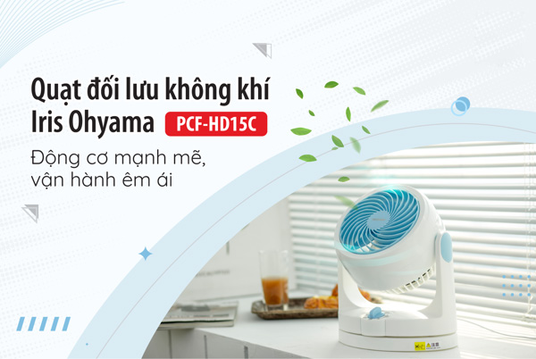 Quạt đối lưu không khí Iris Ohyama PCF-HD15 - META.vn