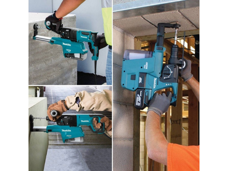 Máy khoan bê tông AVT Makita HR2651 kèm hút bụi - META.vn