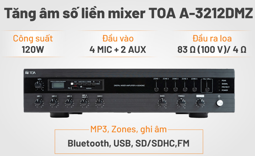 Amply TOA A-3212DMZ-AS - META.vn