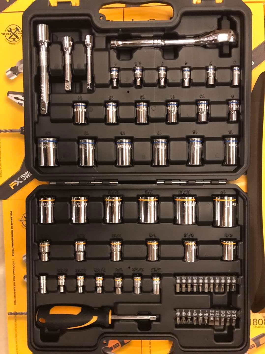 Bộ 65 món lục giác Tolsen 15395 (mét/inch) - META.vn