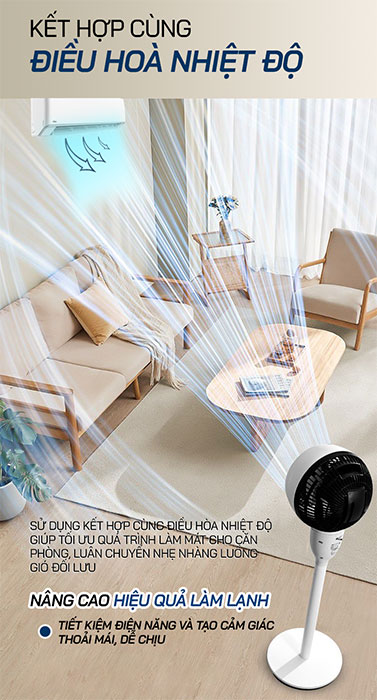 Quạt đối lưu không khí YANGZI KYT-25 (Điều khiển cơ) - META.vn