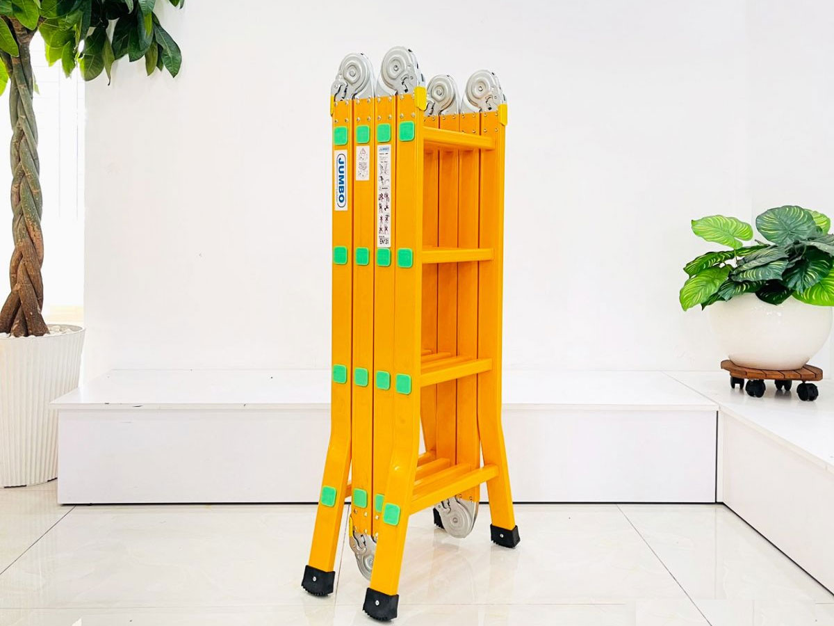 Thang nhôm gấp 4 đoạn Jumbo B204 - META.vn
