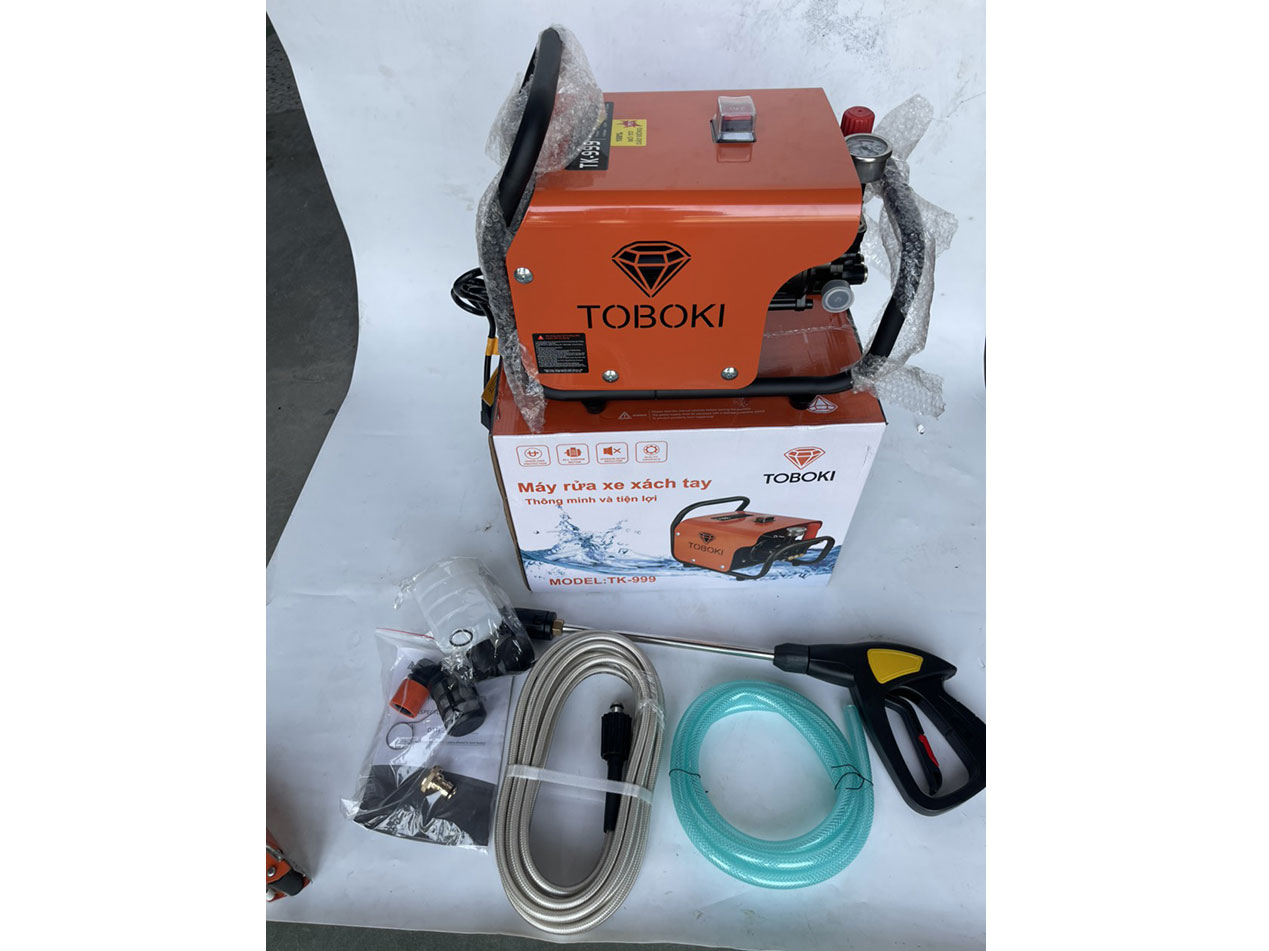 Máy rửa xe Toboki TK-999 (có chỉnh áp, 2.500W) - META.vn