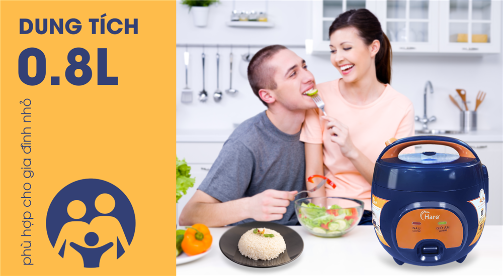 Nồi cơm điện Hare HR-RC808 - META.vn