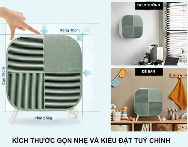Máy lọc không khí Wells Mini Max (20m2) - META.vn