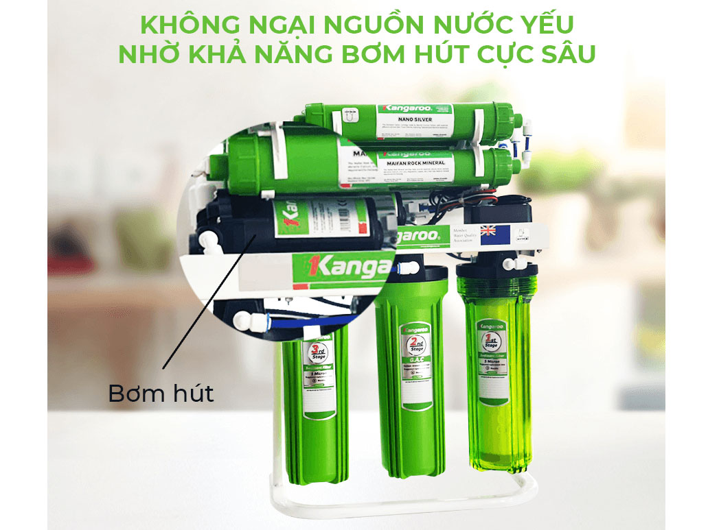 Máy lọc nước RO Kangaroo 9 lõi lắp dưới chậu KGRP99 - META.vn