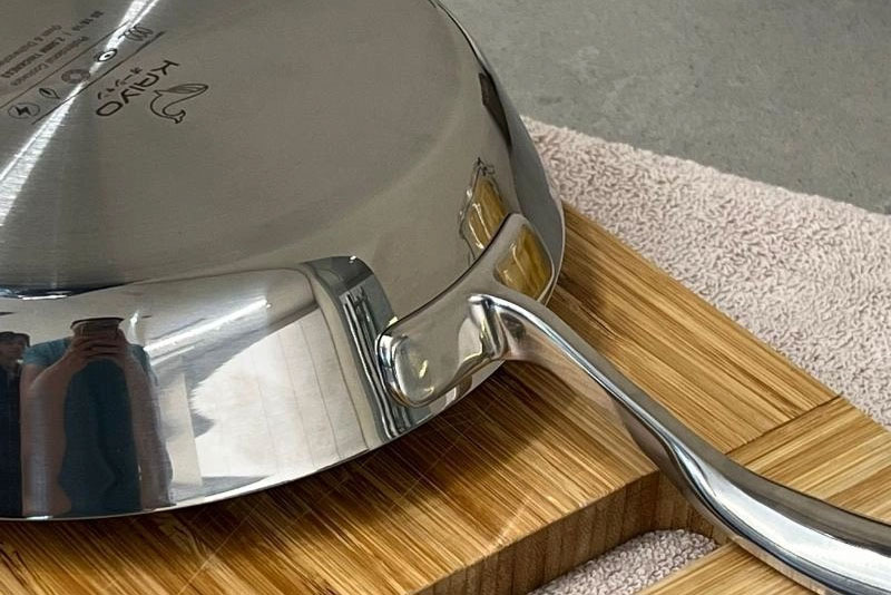 Chảo inox chống dính hoa văn nổi Tri-Ply Kaiyo 24cm - META.vn