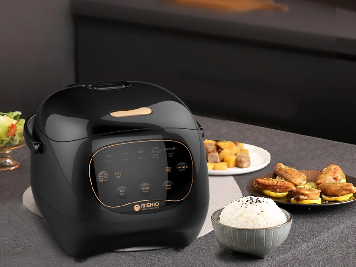 Nồi cơm điện sứ dưỡng sinh Mishio MK365 - META.vn