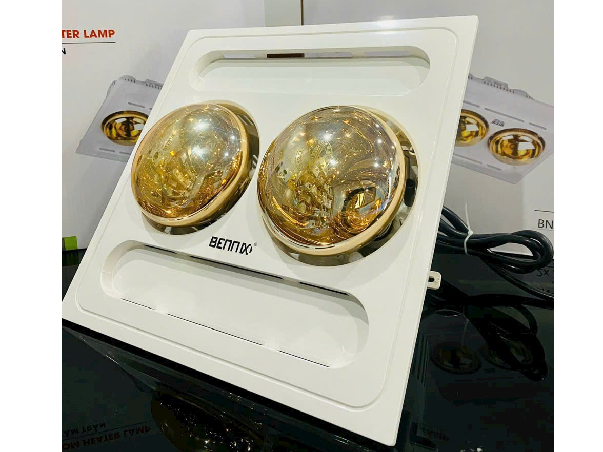Đèn sưởi nhà tắm 2 bóng âm trần Bennix BN-02AT-R - META.vn