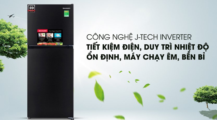 Tủ lạnh Sharp Inverter 215 lít SJ-X215V-DG - META.vn