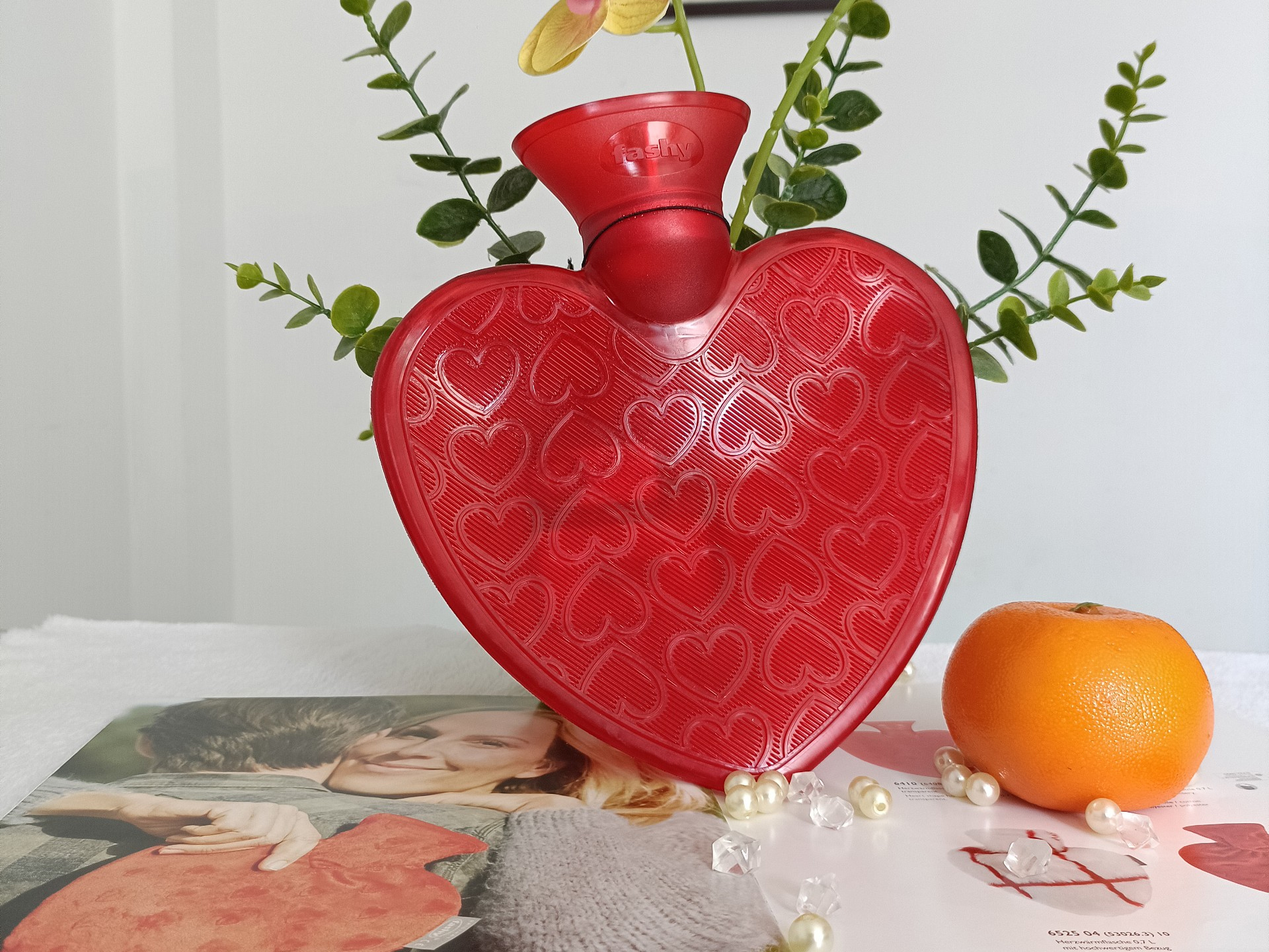 Túi chườm Fashy Germany hình trái tim đỏ trong suốt - META.vn