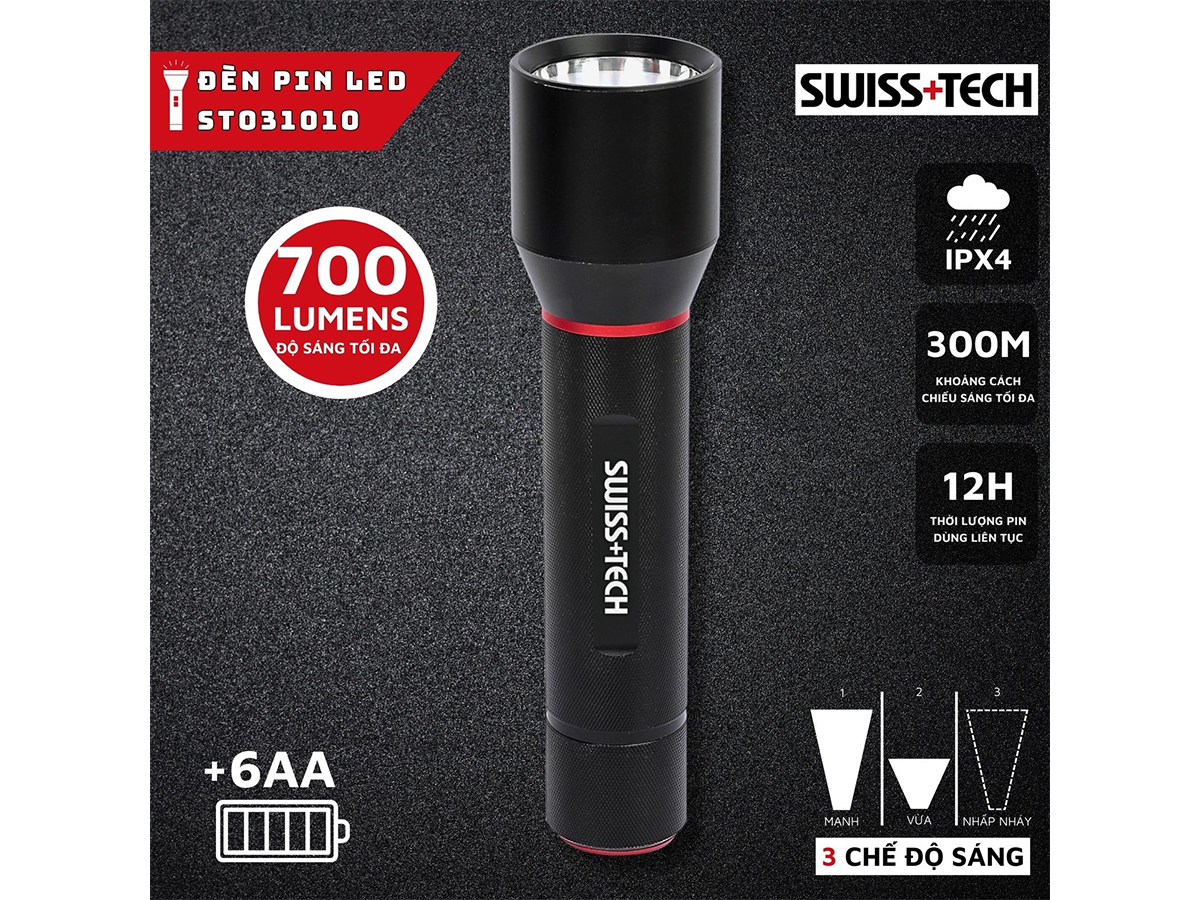 Đèn pin LED Swiss+Tech ST031010 - META.vn