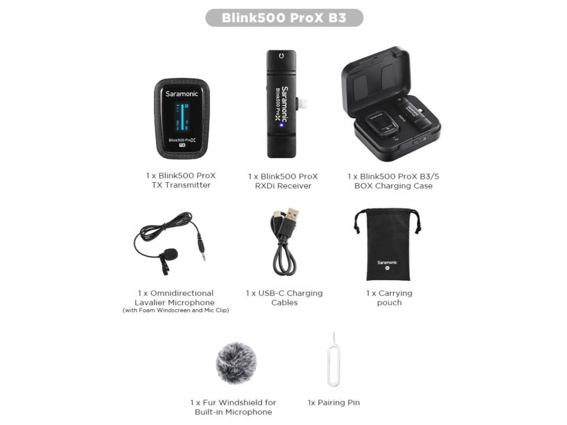 Micro thu âm Saramonic Blink 500 ProX B3 - META.vn