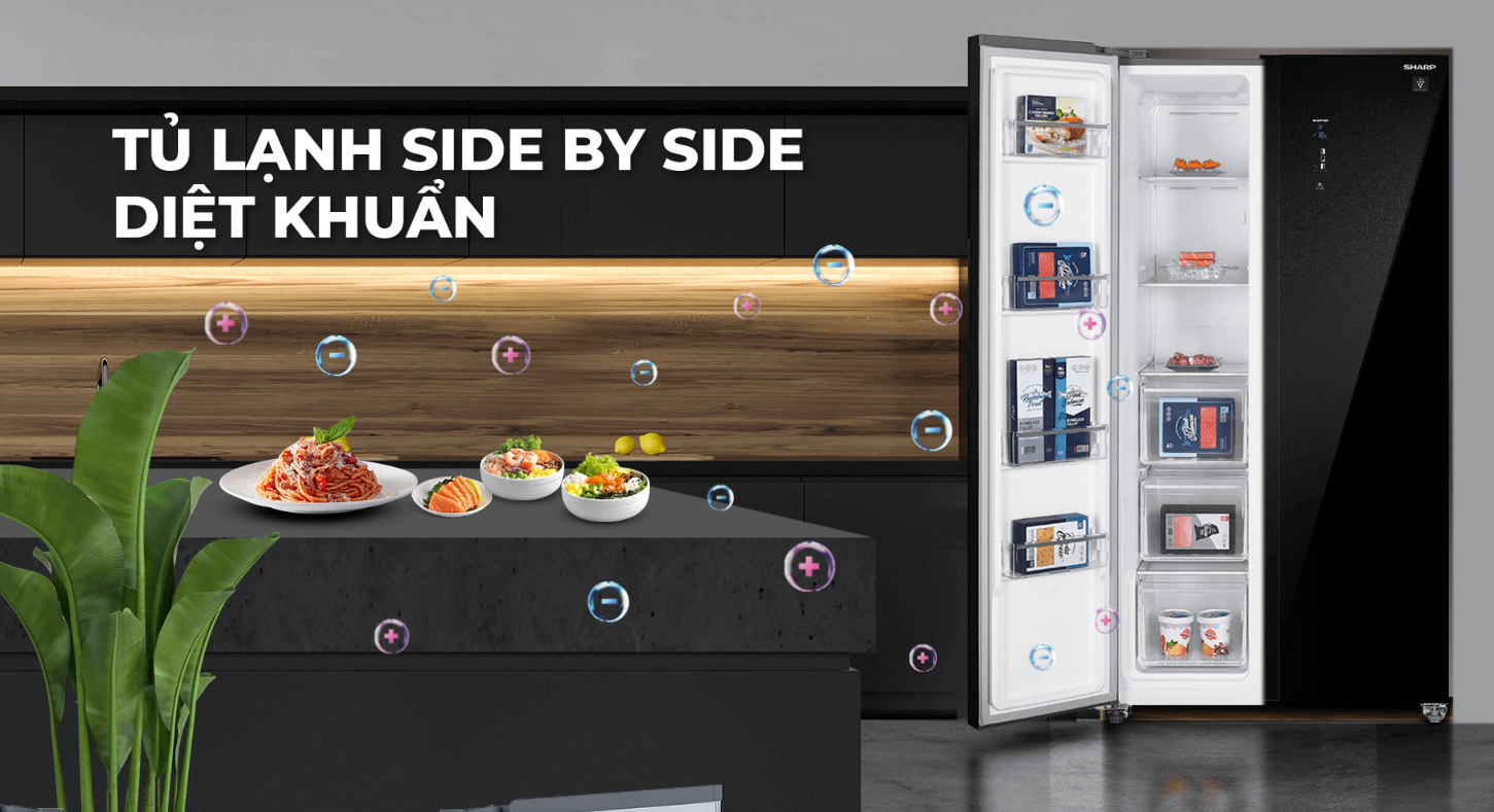 Tủ lạnh Sharp Inverter SJ-SBXP600V-DS - 600 lít - META.vn