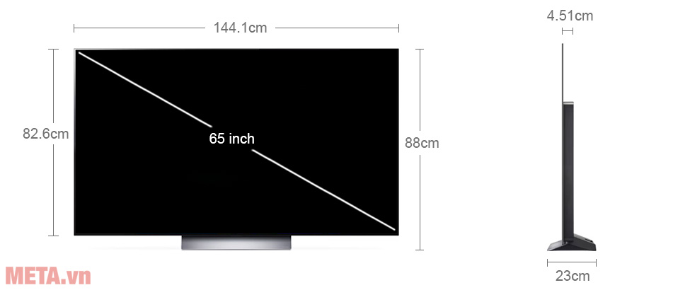 Smart Tivi LG OLED Evo C3 4K 65 inch 65C3PSA - META.vn