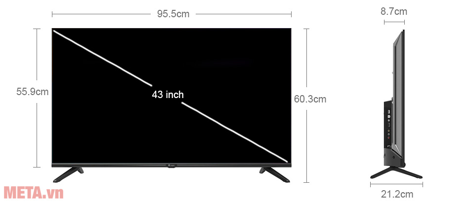 Smart Tivi Casper S Series Full HD 43 inch 43FGS610 - META.vn