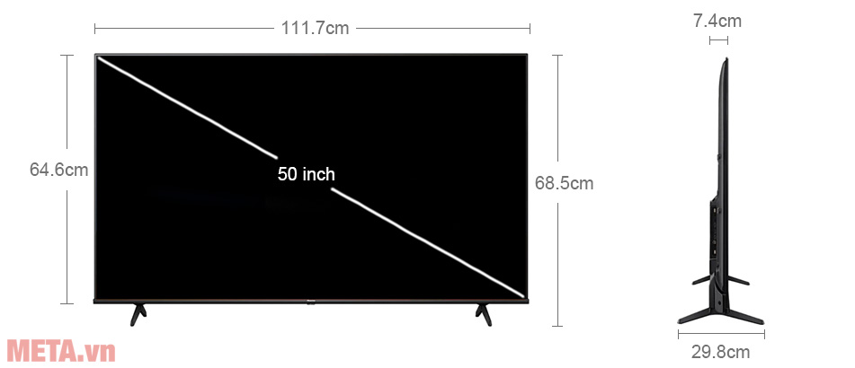 Google TV 4K Hisense 50 inch 50A6500K - META.vn