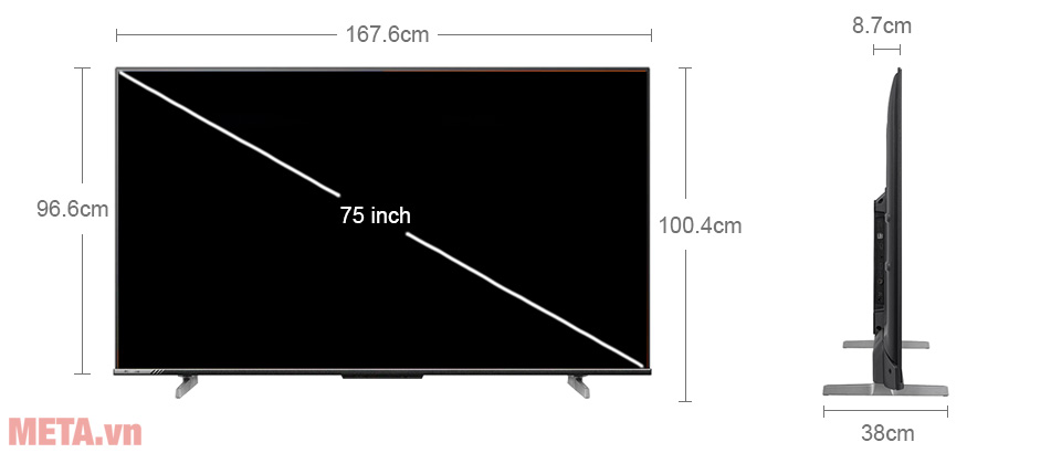 Google TV 4K Hisense 75 inch 75A6500K - META.vn