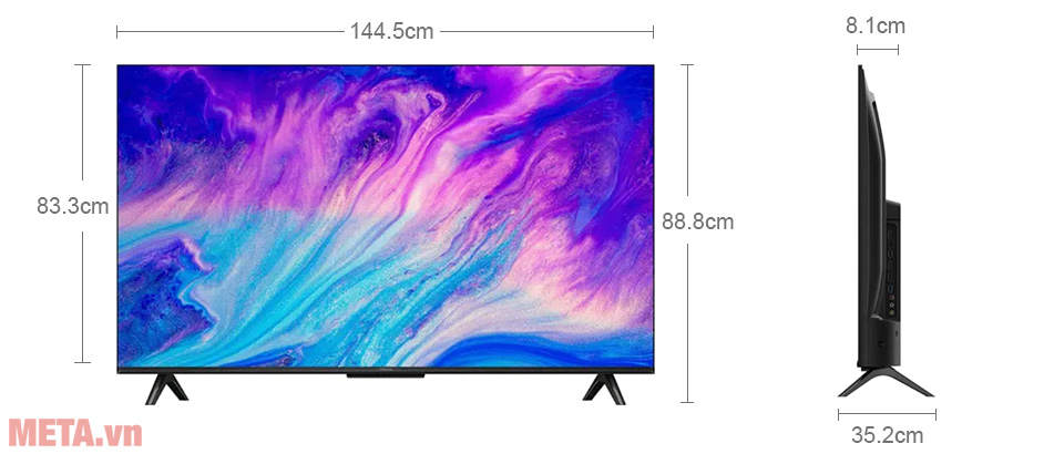 Google Tivi FFalcon 4K 65 inch 65U62 - META.vn