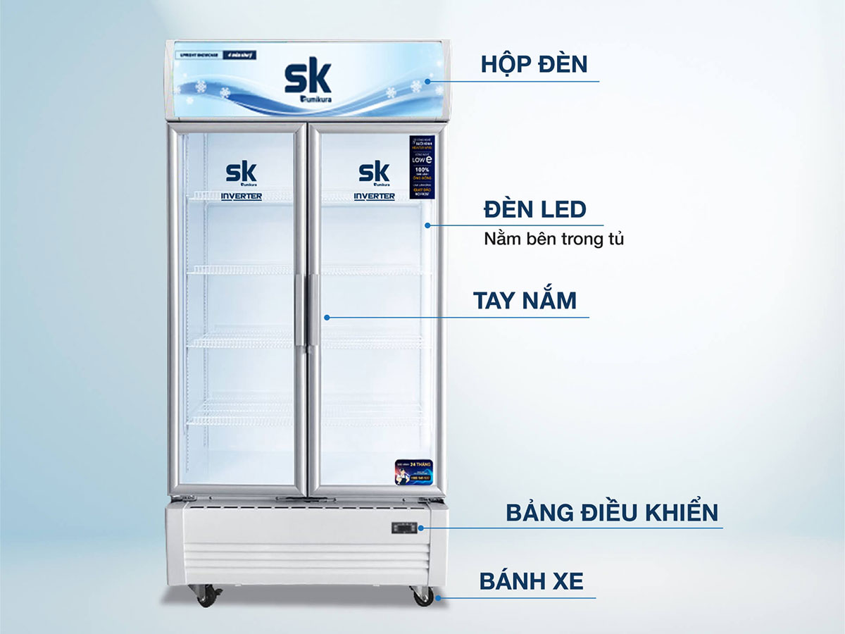 Tủ mát Sumikura 1.050 lít Inverter SKSC-1050HW2.I - META.vn