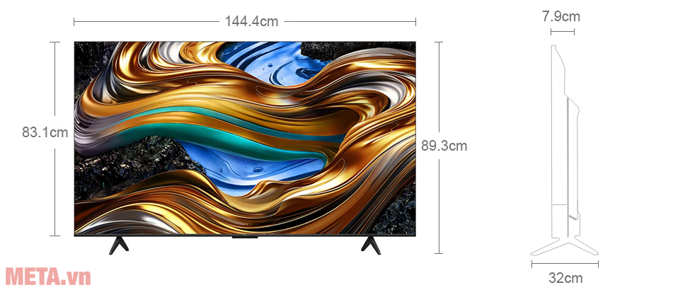Google TV TCL 4K 65 inch 65P79B Pro - META.vn