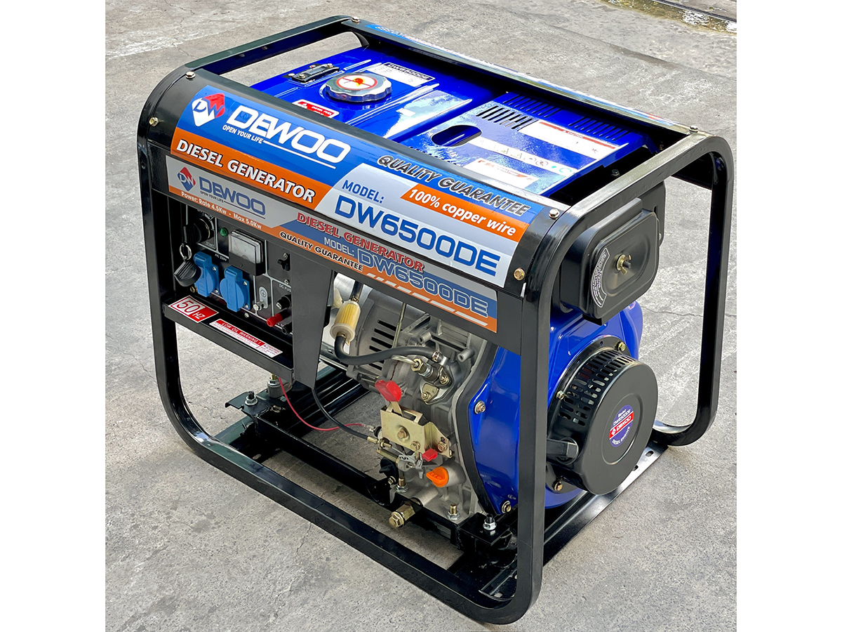 Máy phát điện chạy dầu Dewoo DW-6500DE (5KW) - META.vn
