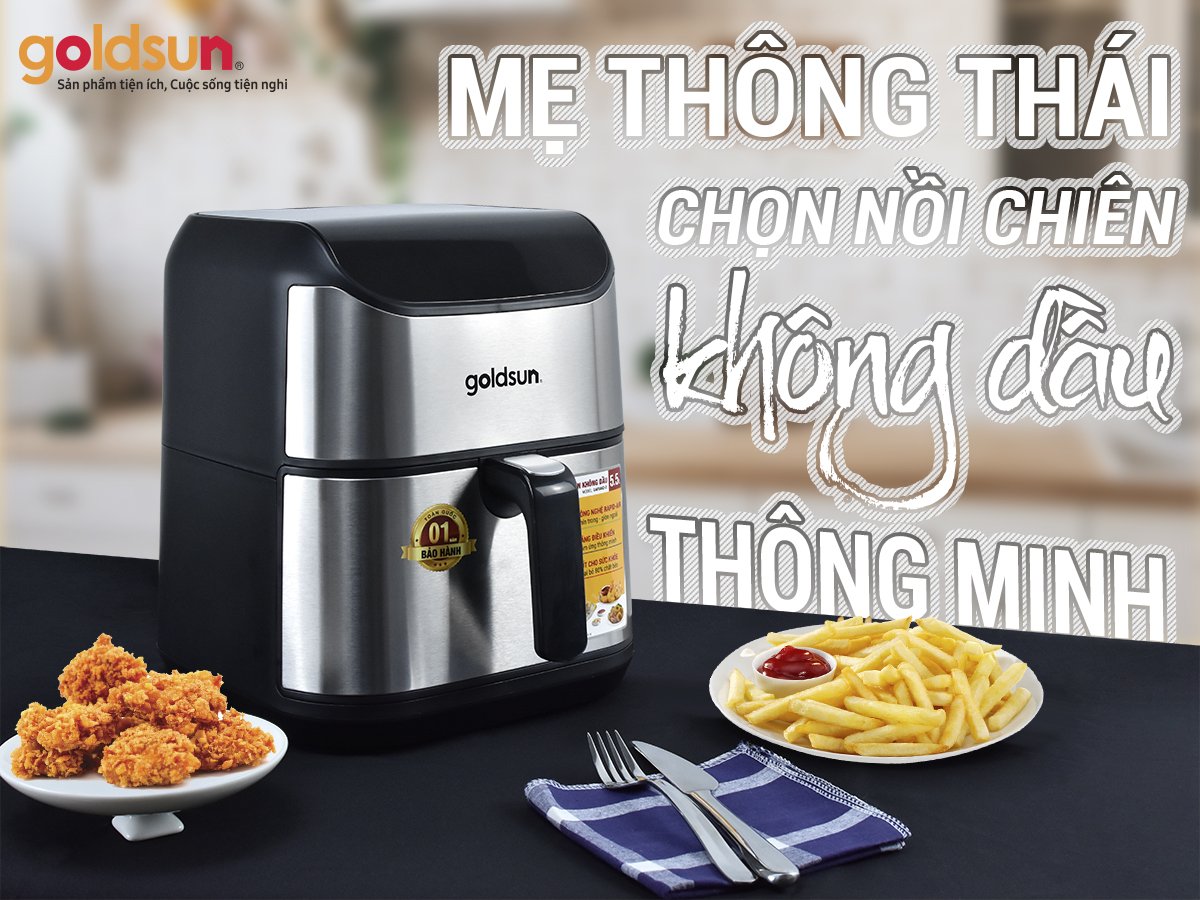 Nồi chiên không dầu Goldsun GAF5842-D - META.vn