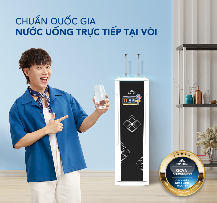 Máy lọc nước RO nóng lạnh Hòa Phát HPN668 - META.vn