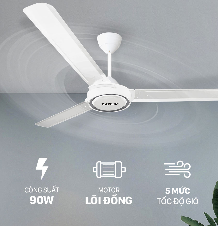 Quạt trần 3 cánh Coex CCF-7113A - META.vn