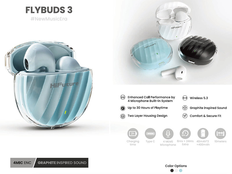 Tai nghe Bluetooth TWS HiFuture FlyBuds3 - META.vn