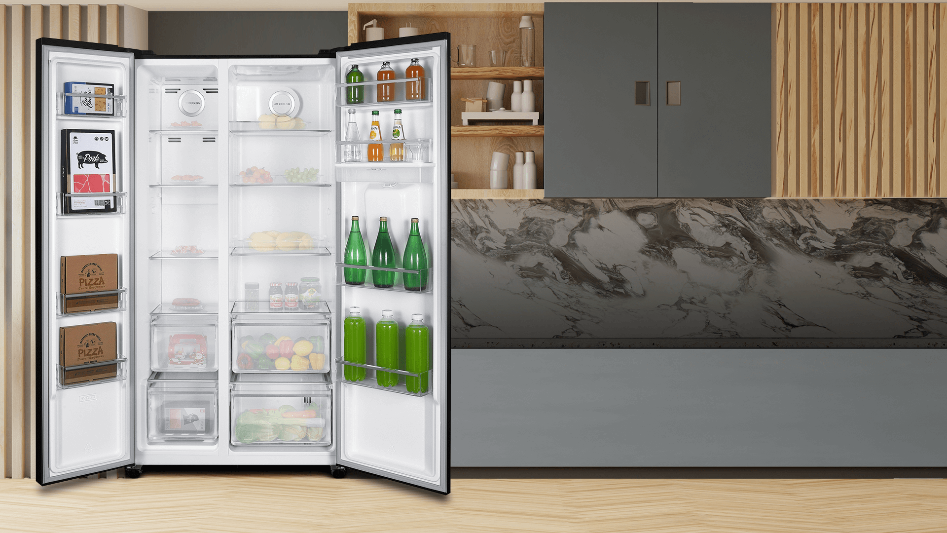 Tủ lạnh Sharp Inverter 530 lít SJ-SBX530WD-DG - META.vn