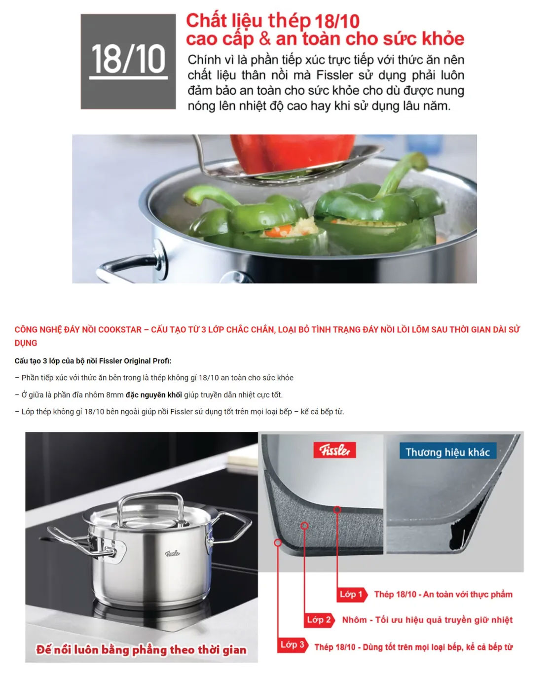 Bộ nồi Fissler Original Profi 5 món - META.vn