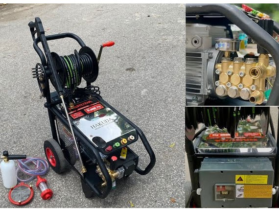 Máy xịt rửa công nghiệp 3KW Hakuda RL3000 Pro (Piston sứ) - META.vn