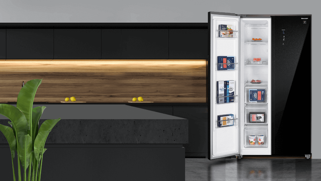 Tủ lạnh Sharp Inverter 600 lít SJ-SBXP600VG-BK - META.vn