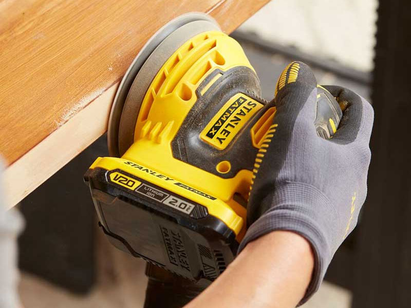 Thân máy chà nhám lệch tâm 125mm dùng pin 20V Fatmax Stanley SCS220-B1 ...