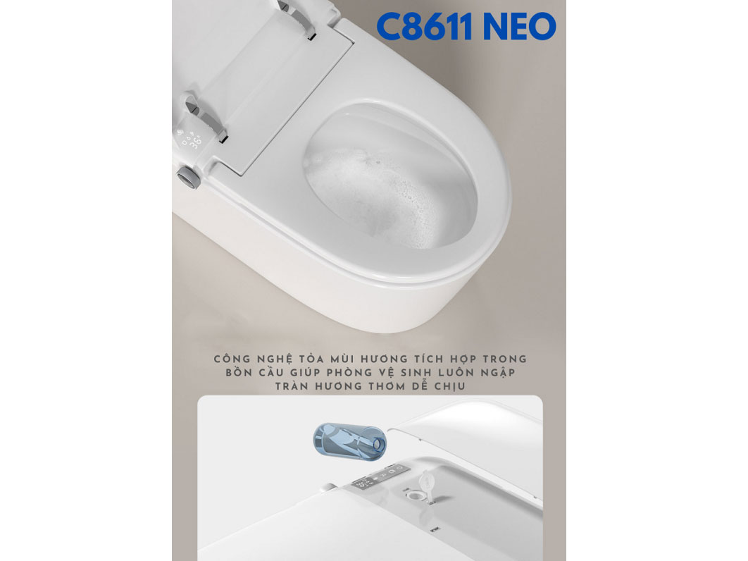 Bồn cầu thông minh Shindo C8611 Neo - META.vn